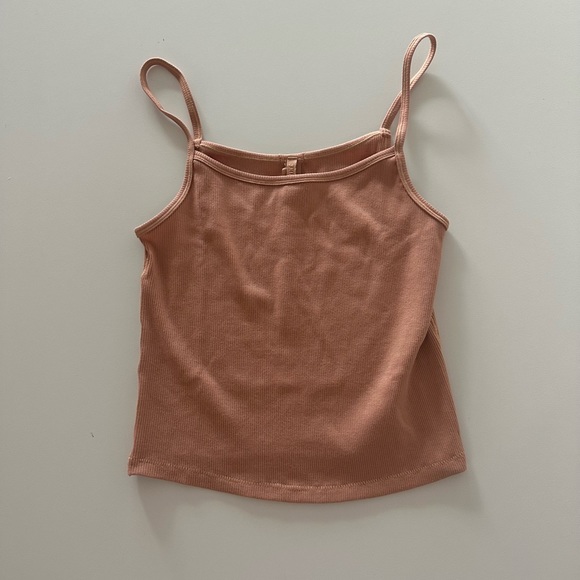 SKIMS | Tops | Nwt Skims Straight Neck Cotton Ribbed Camisole Cami Tank ...